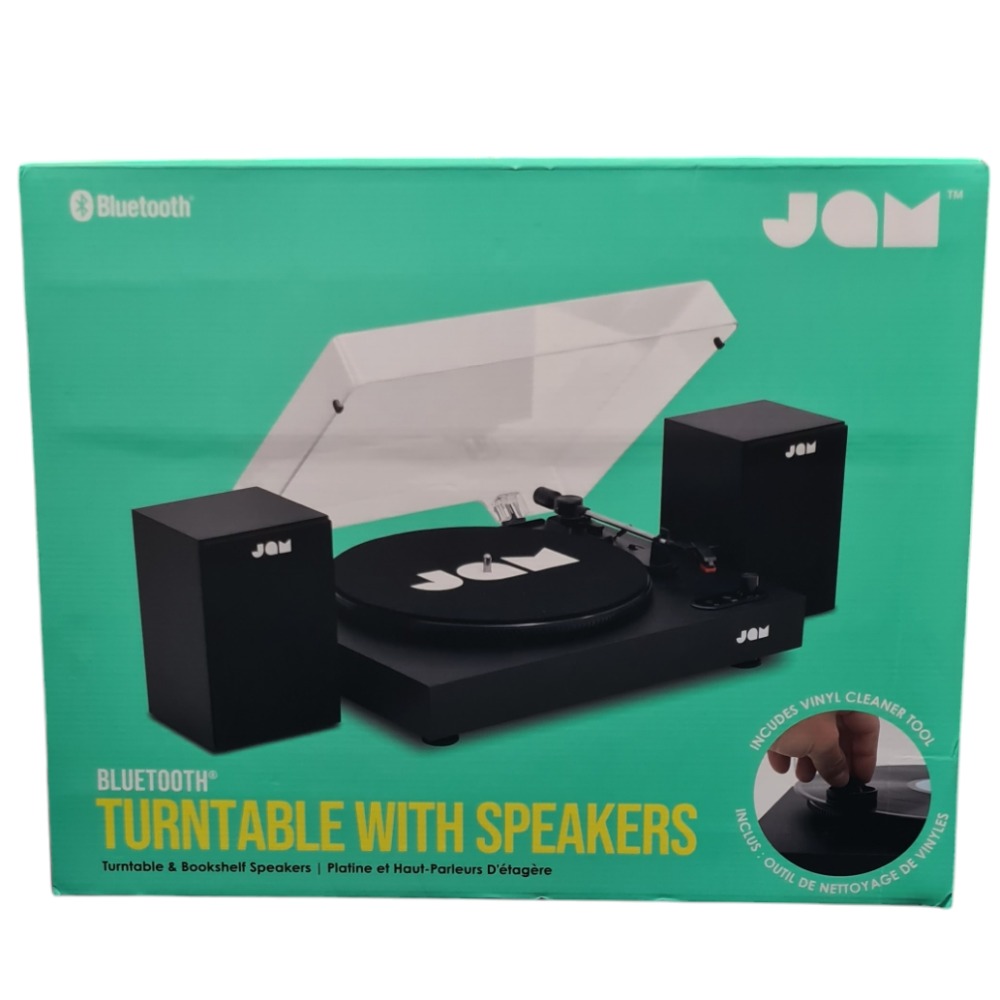 Like New Jam Sound System Turntable and Speakers - Own4Less